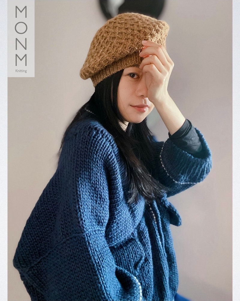Windmill Beret English Knitting Pattern - Etsy
