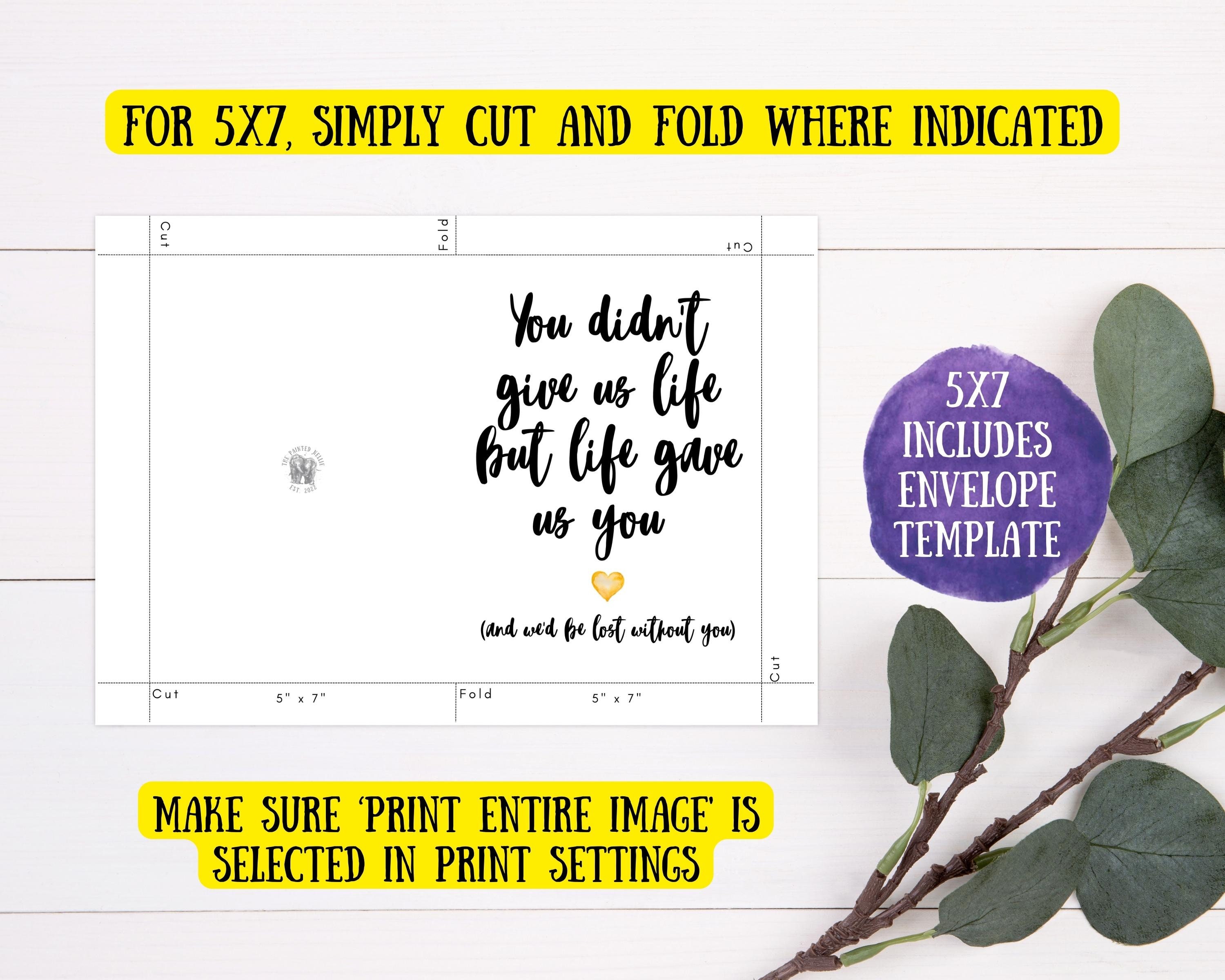 Printable You Didnt Give Me Life but Life Gave Me You, Me or Us ...