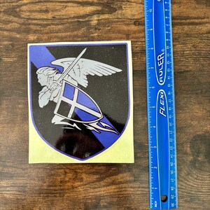 St. Michael Blue Line Shield Auto Decal - Large 6x5” - Etsy