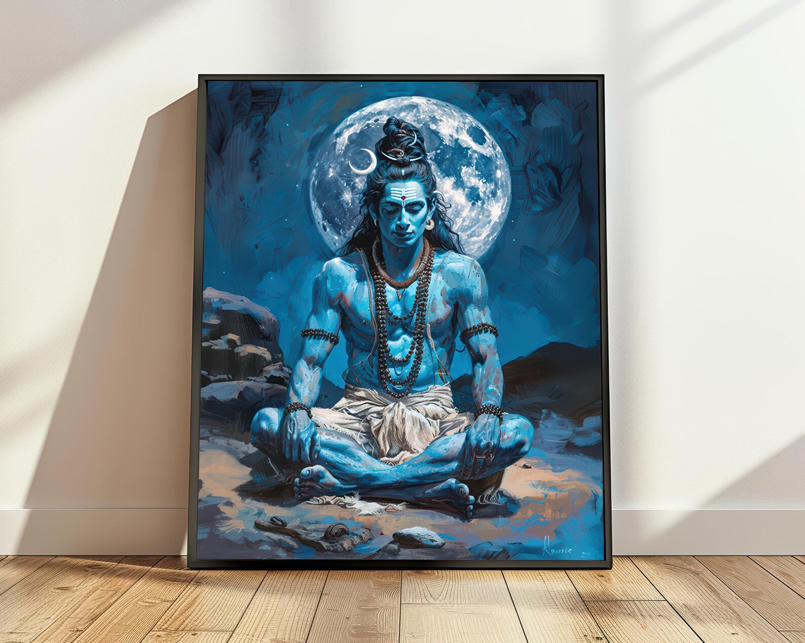 Hindu Gods Lord Shiva Print, Hindu Gift, Indian Decor, Religious Wall ...