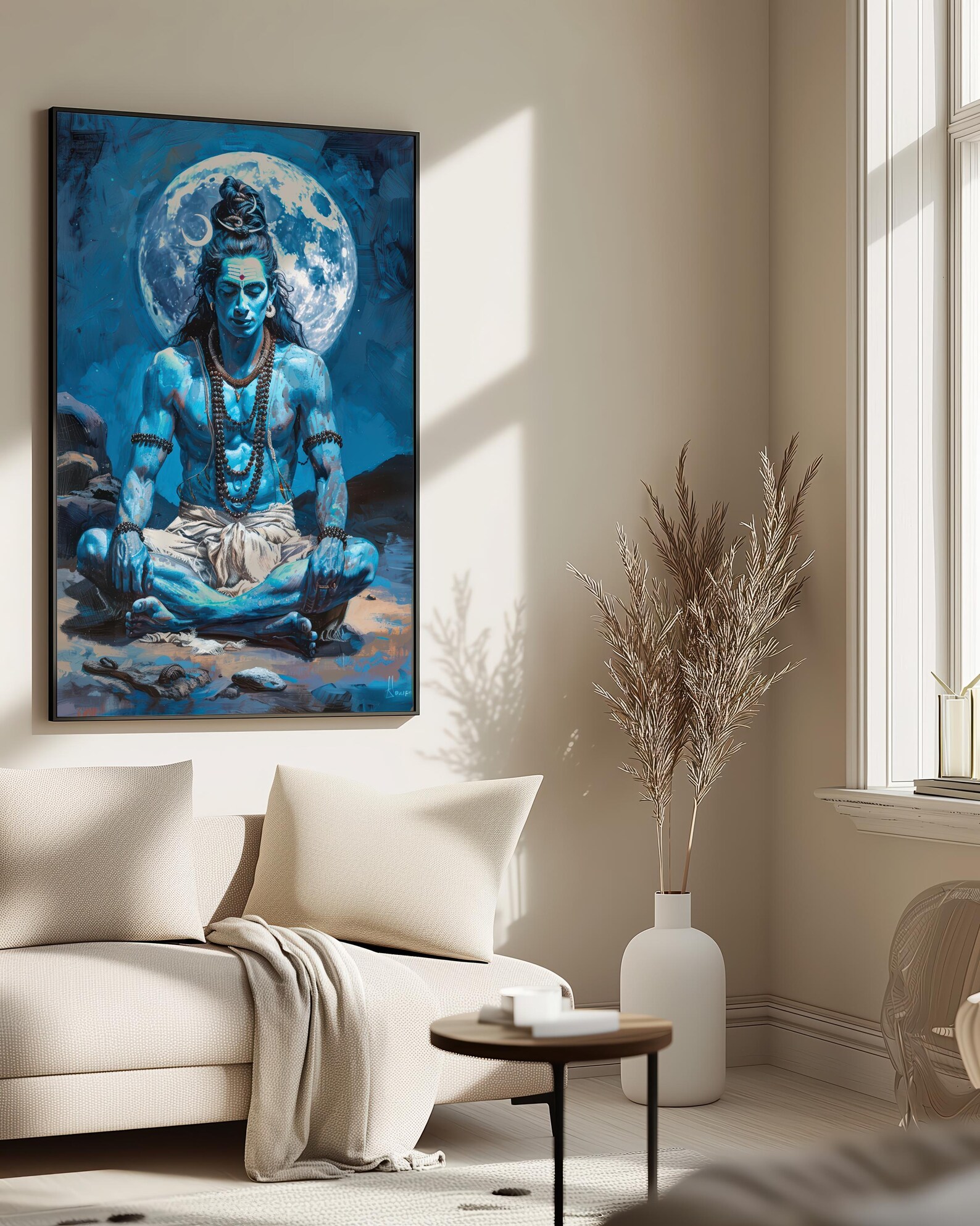 Hindu Gods Lord Shiva Print, Hindu Gift, Indian Decor, Religious Wall ...