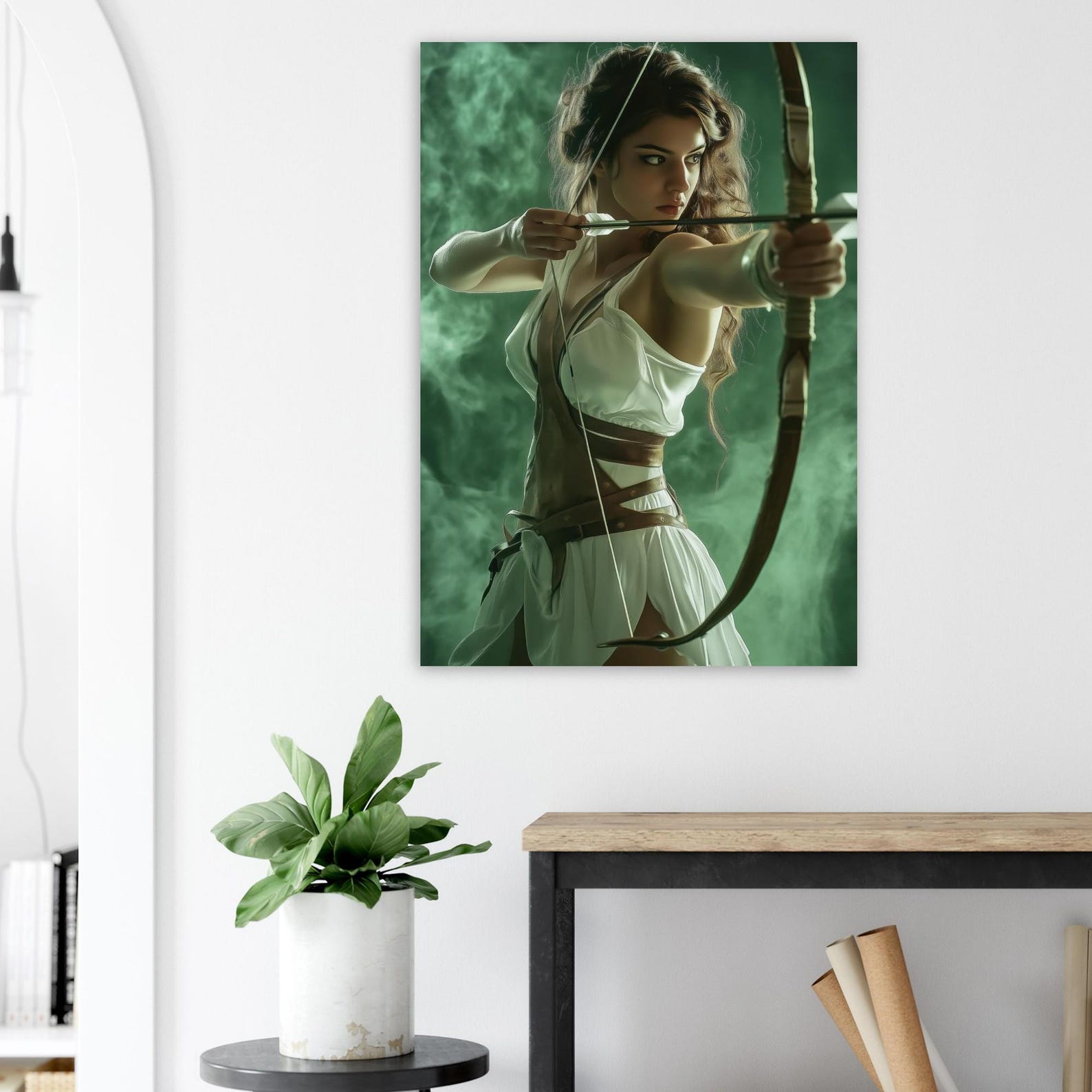 Greek Goddess of Hunting Artemis Matte Poster, Greek Mythology Art ...