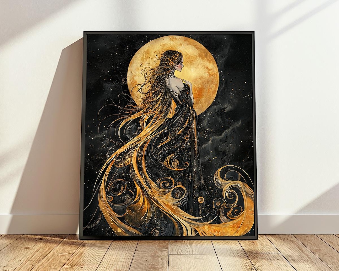 Greek Goddess of Stars Asteria Wall Art, Greek Goddess Print, Greek ...