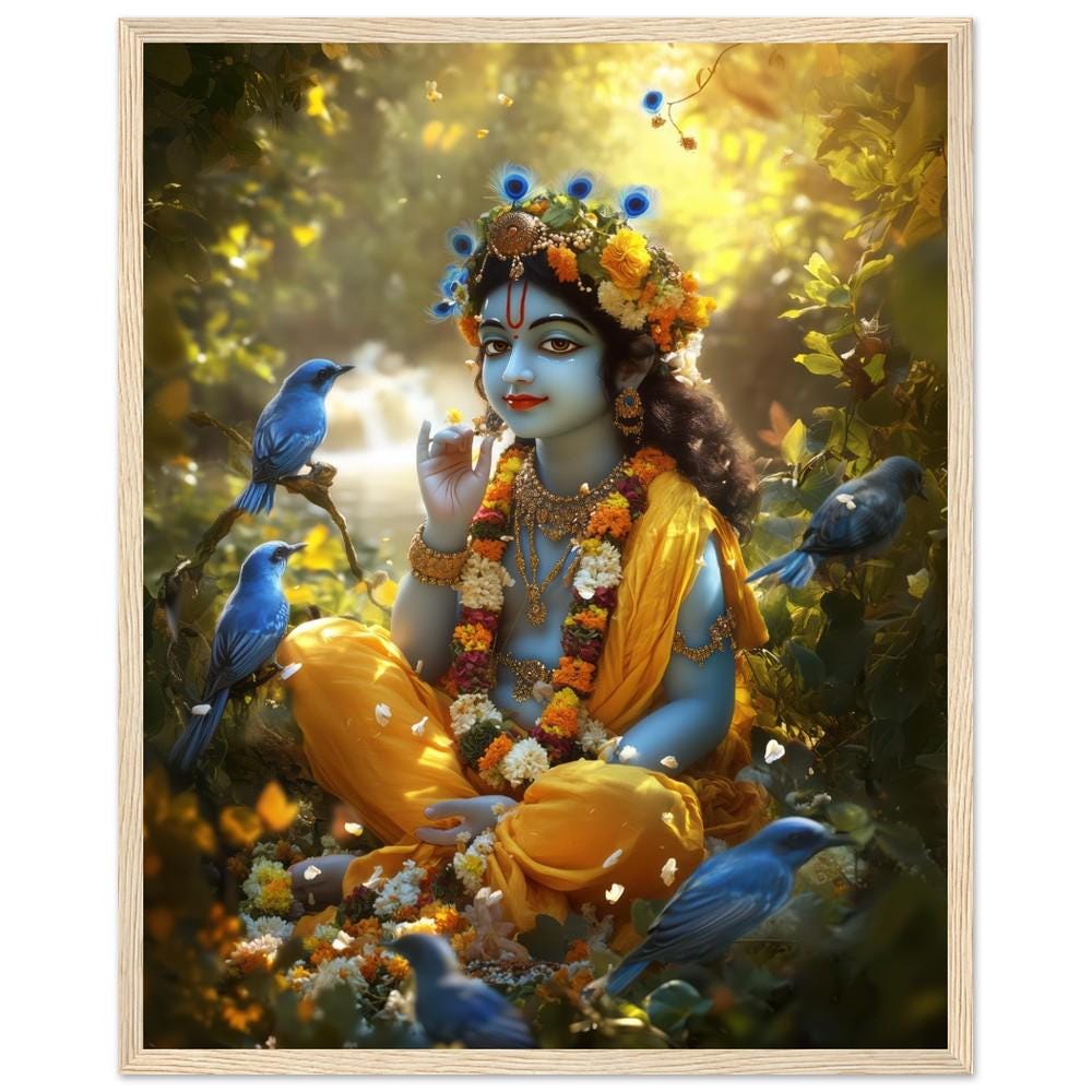 Child Lord Krishna Print, Krishna Painting, Krishna Print, Hindu God ...