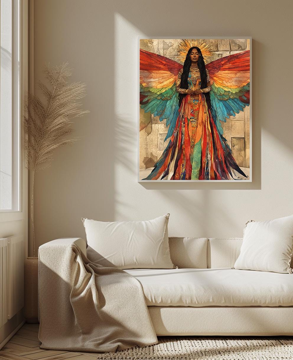 Goddess Pachamama Premium Matte Poster, Incan Mythology Wall Art, Incan ...