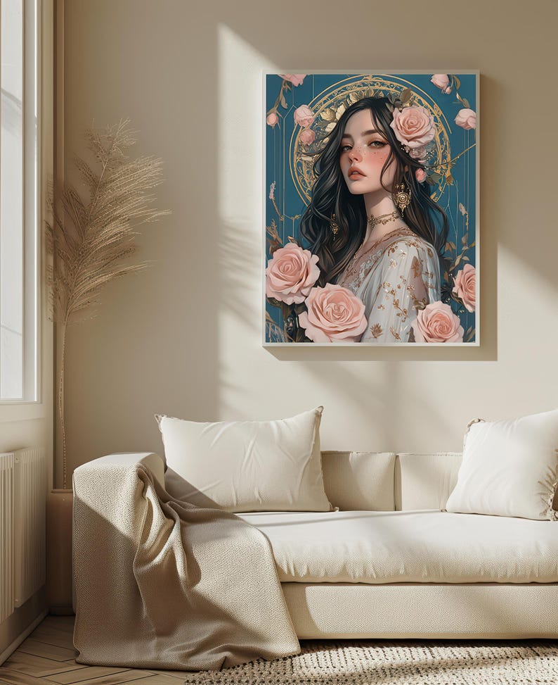 Greek Goddess of Wisdom Sophia Poster, Sophia Art Print, Divine ...