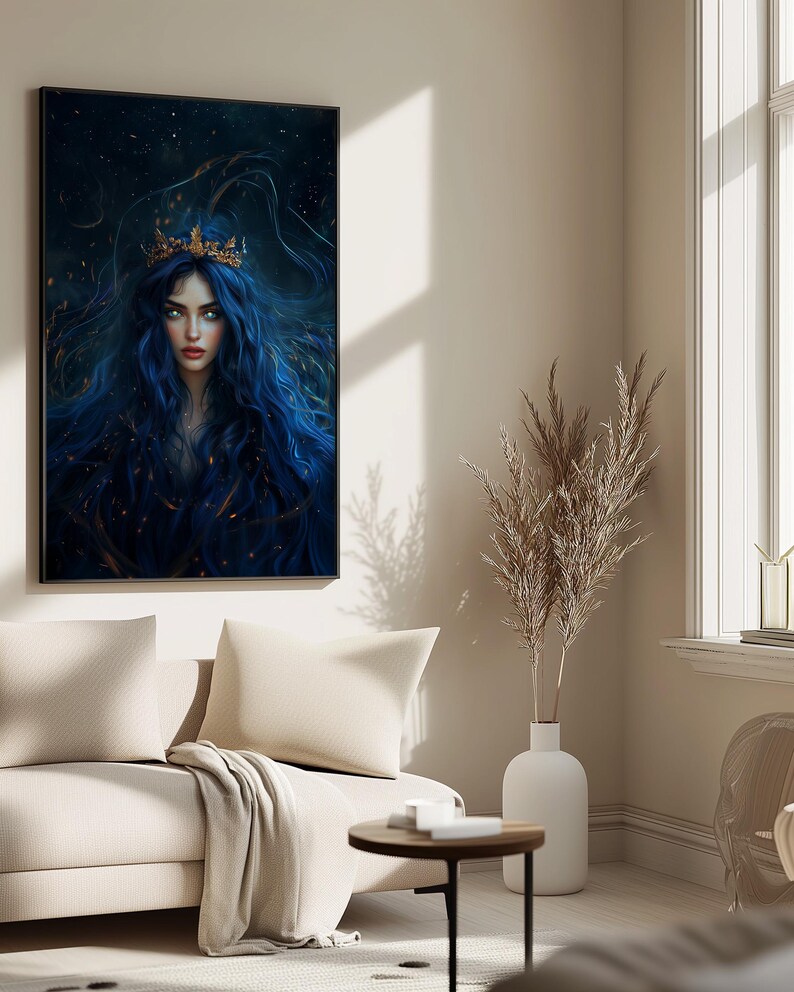 Greek Goddess of Stars Asteria Printable Poster, Greek Goddess Print ...