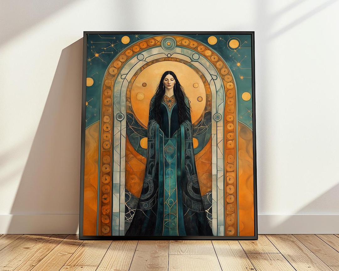 Celtic Goddess Danu Art Nouveau Print: Divine Feminine Mythology ...