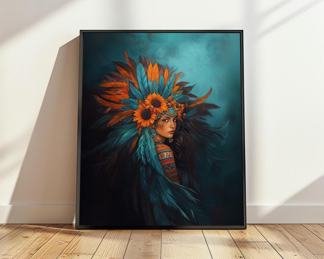 Aztec Goddess of Love and Beauty Xochiquetzal, Mexican Mythology Art ...