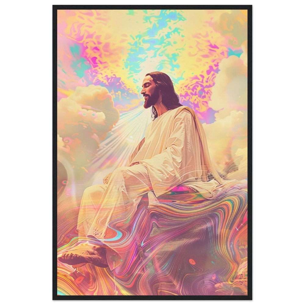 Trippy Jesus Christ Printable, Psychedelic Jesus Art, Jesus, Jesus ...