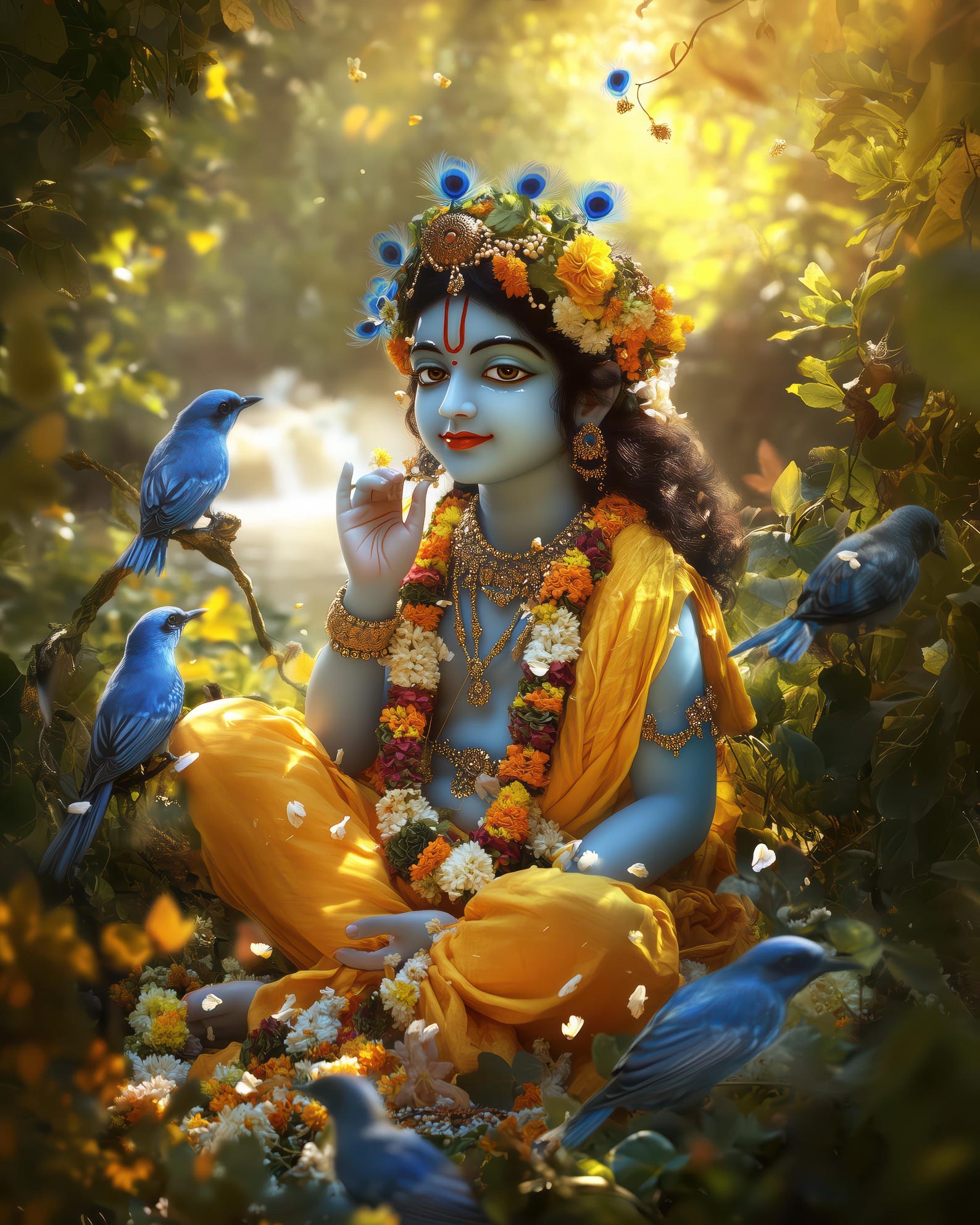 Child Lord Krishna Print, Krishna Painting, Krishna Print, Hindu God ...