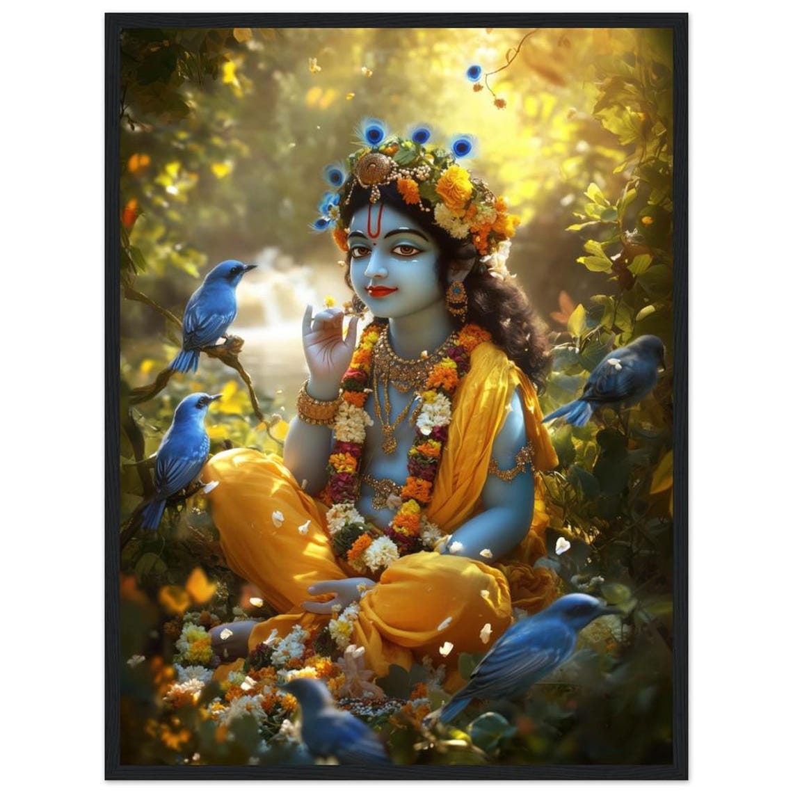 Child Lord Krishna Print, Krishna Painting, Krishna Print, Hindu God ...
