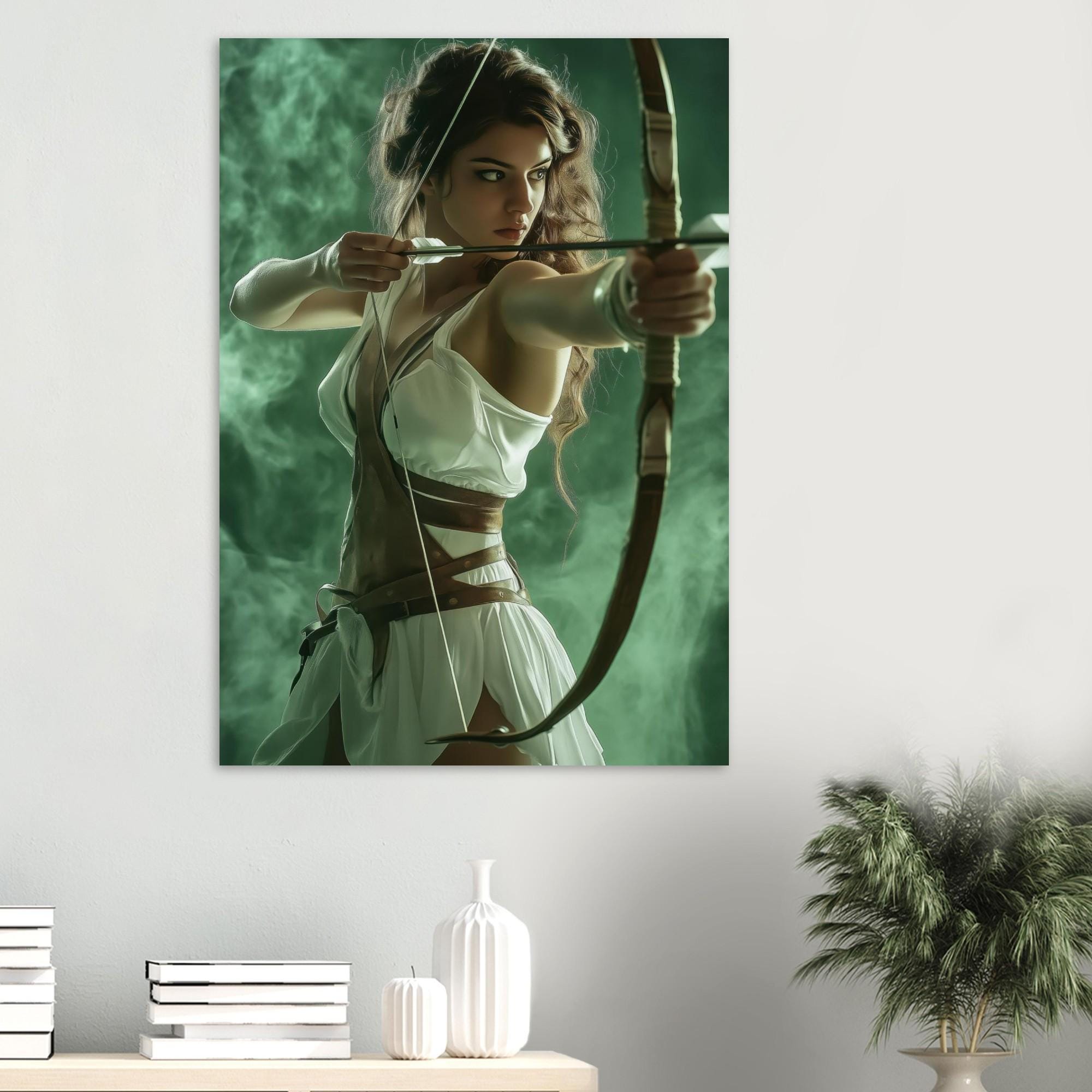 Greek Goddess of Hunting Artemis Matte Poster, Greek Mythology Art ...