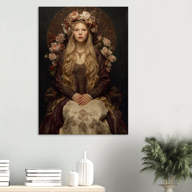 Greek Goddess of Hearth Hestia Art Print, Greek Mythology Wall Art ...