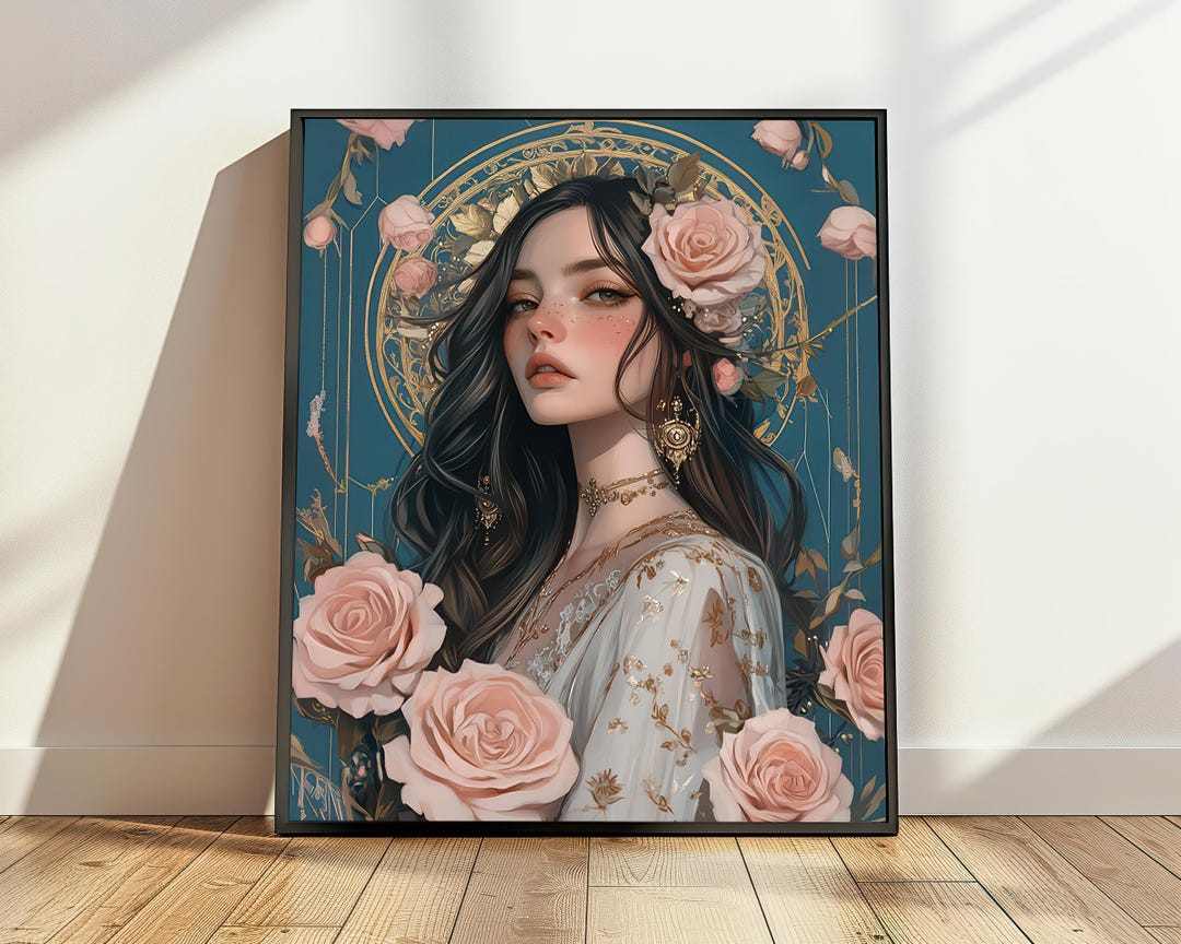 Greek Goddess of Wisdom Sophia Poster, Sophia Art Print, Divine ...