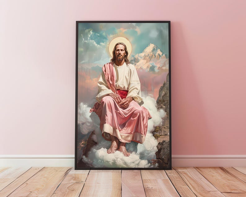 Cartel de Jesús imprimible, imprimible cristiano, arte de Jesús ...