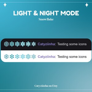 Snowflakes Twitch Badges Instant Download All Sizes - Etsy