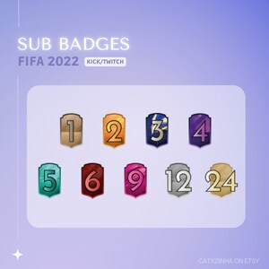 FIFA BADGES » Kick/twitch | P2U | All Sizes | Streamer, Vtuber - Etsy
