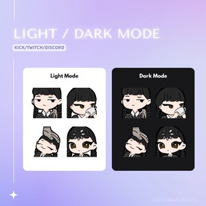 WEDNESDAY EMOTES Kick/twitch//discord P2U All Sizes Streamer, Vtuber - Etsy