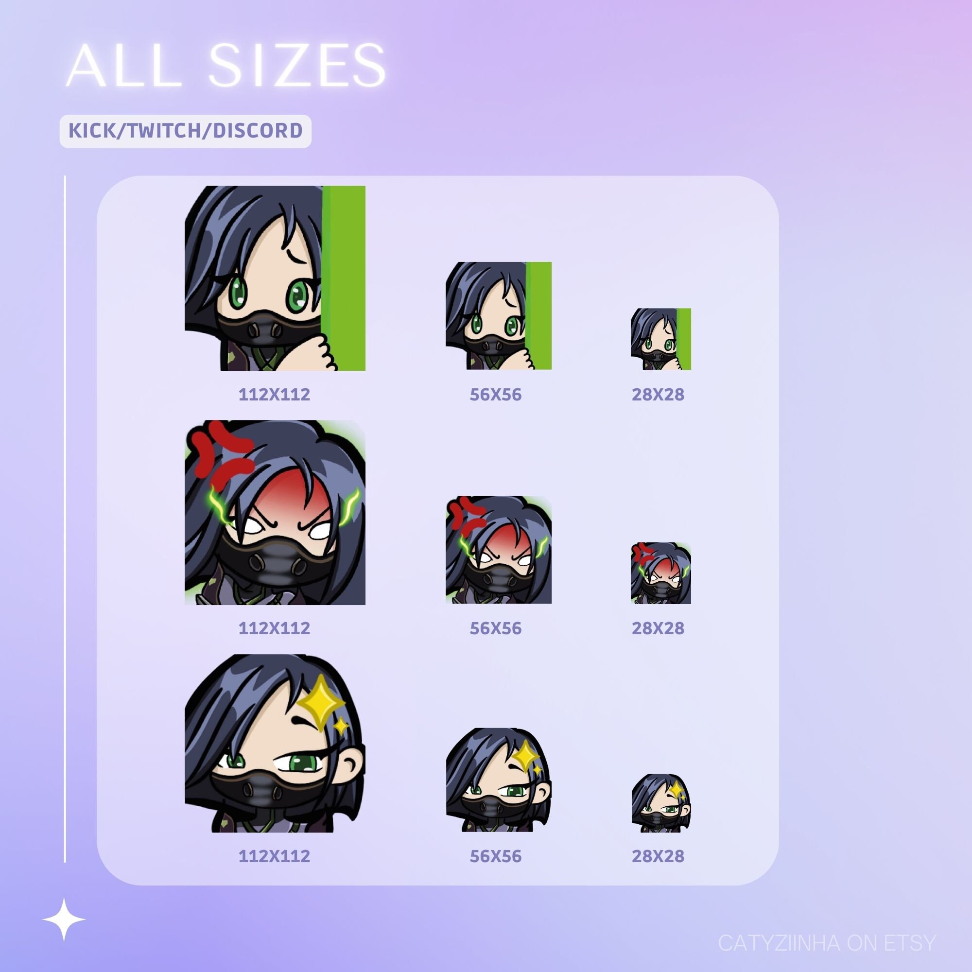 VIPER EMOTES » Kick/twitch/discord | P2U | Valorant Theme | Streamer ...