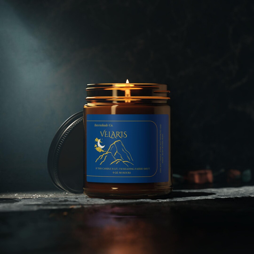 Soy Candle, Velaris Themed Candle for Book Lovers, Faerie Smut Scented ...
