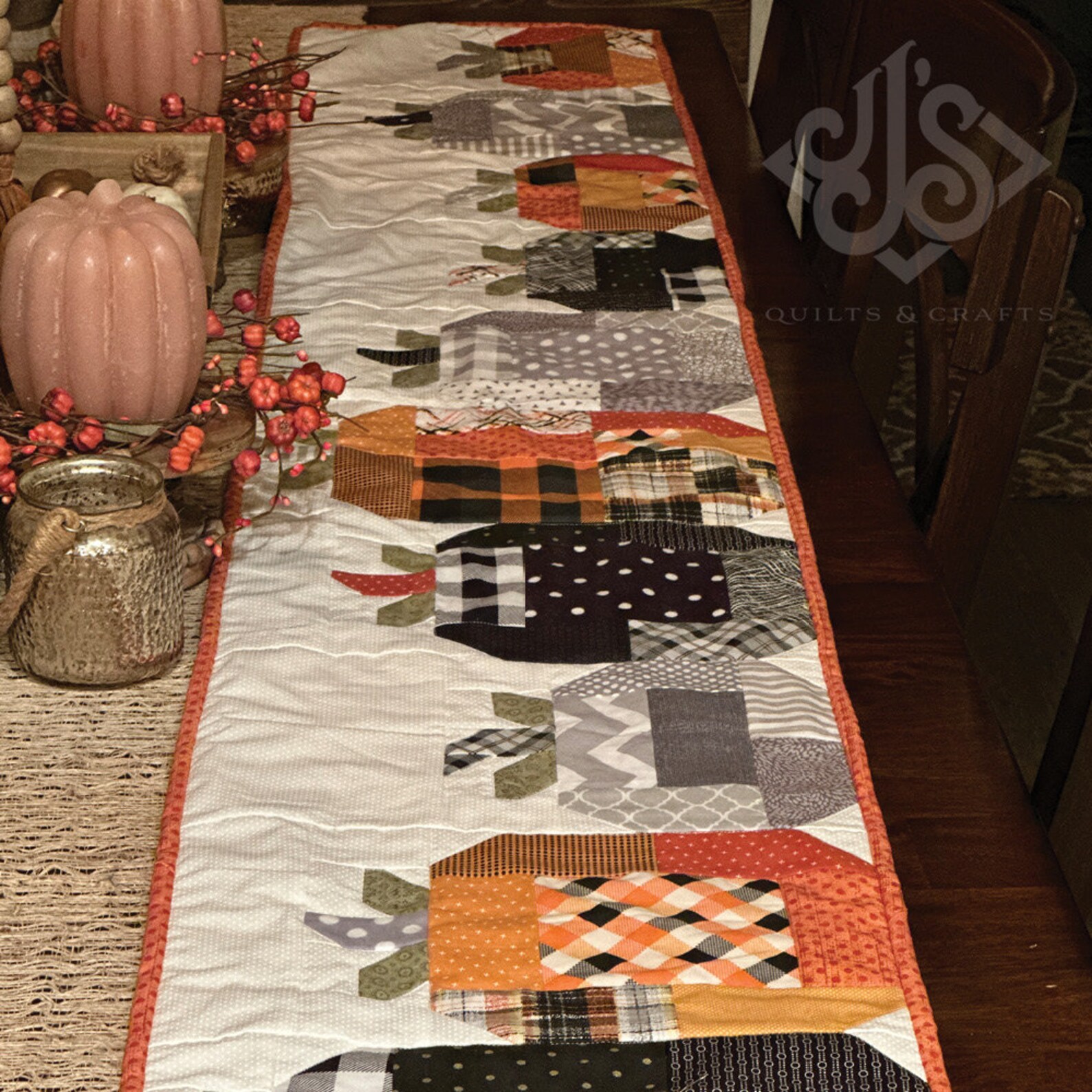 Quilted Pumpkin Runner - Etsy