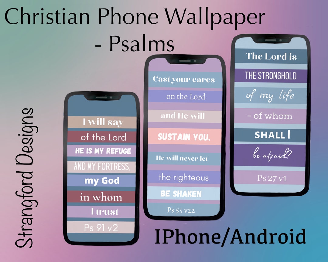 3 Christian Phone Wallpapers, Iphone/android Digital Art Lockscreens ...