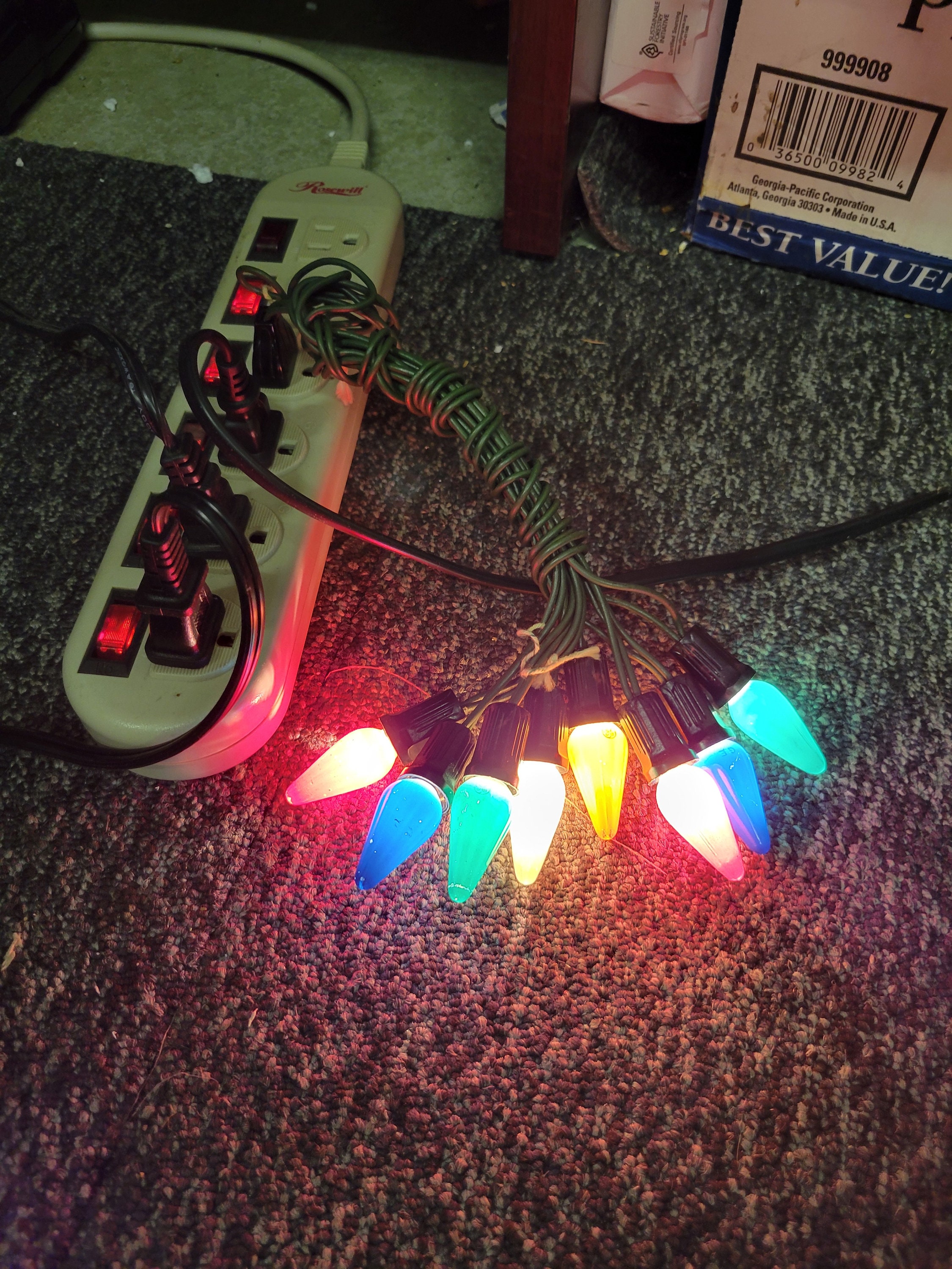 Vintage Indoor Pennant Christmas Lights 1 Strand With 8 - Etsy