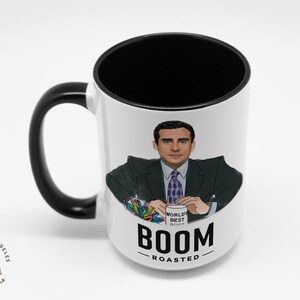 Boom Roasted Michael Scott the Office 15 Oz. Deluxe Mug - Etsy