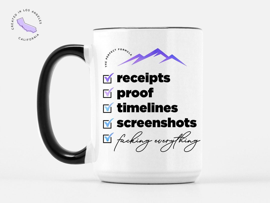 RHOSLC - Receipts Proof Timelines Screenshots - Large 15 Oz. Ceramic ...