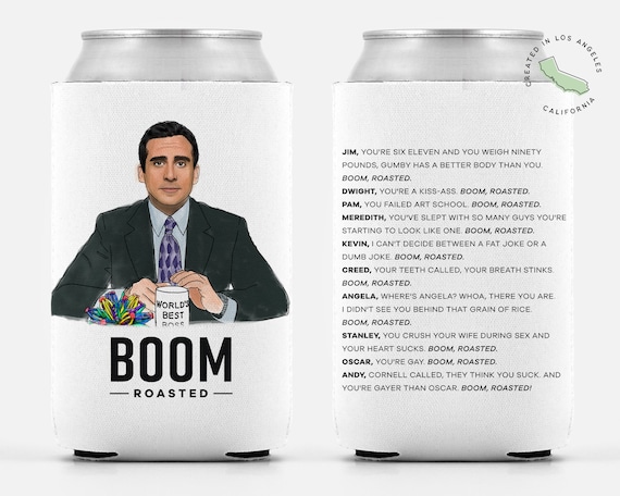 Boom Roasted Michael Scott the Office Can Cooler | Etsy