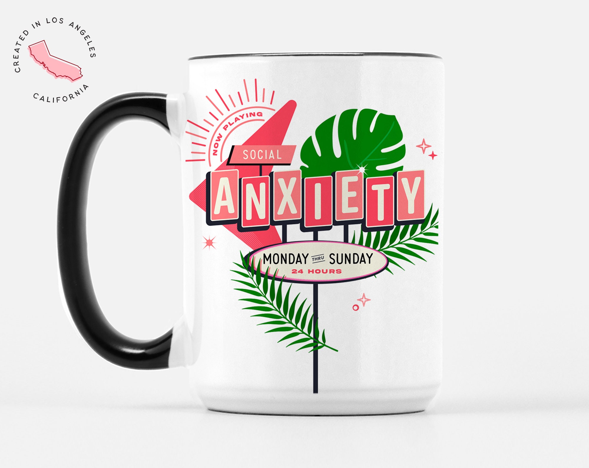 Funny Social Anxiety Large Ceramic 15 Oz. Deluxe Mug - Etsy