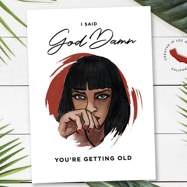 Pulp Fiction Birthday Card Printable - Etsy