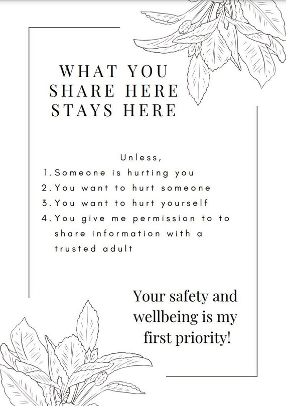 Counselor Confidentiality Poster - Etsy