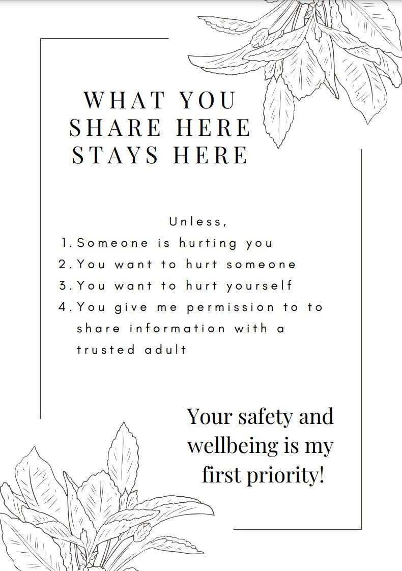 Counselor Confidentiality Poster - Etsy