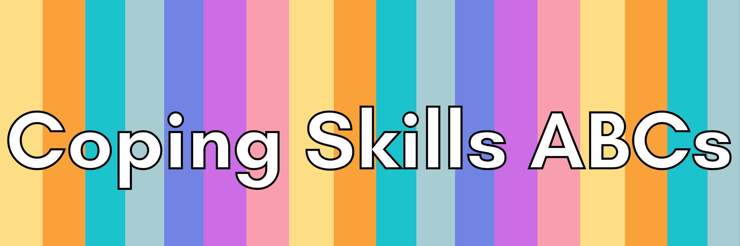 Coping Skills Abcs - Etsy