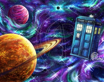 Tardis Print - Etsy