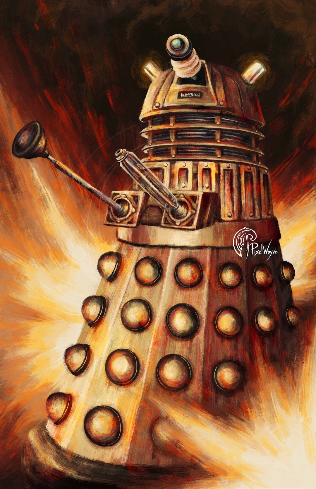 Doctor Who Dalek Print - Etsy