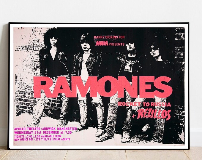 Ramones concert poster canvas poster wall decor - Etsy 日本