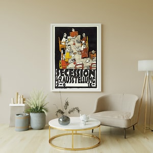 Egon Schiele - Affiche de l'exposition de la 49e Sécession - Décoration ...