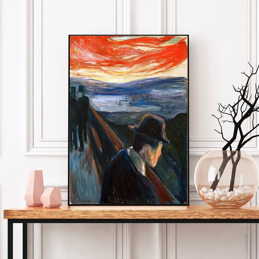 Edvard Munch's -despair- Wall Decor-digital Download – Instant Wall Art ...