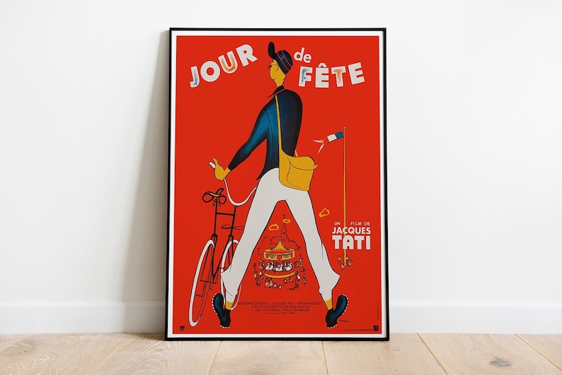 Cinema Jacques Tati Poster Set Jour De Fete Les Vacances - Etsy