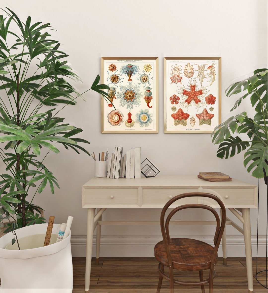 Aquatic Wall Art | Sea Life Posters for Beach-themed Living Room ...