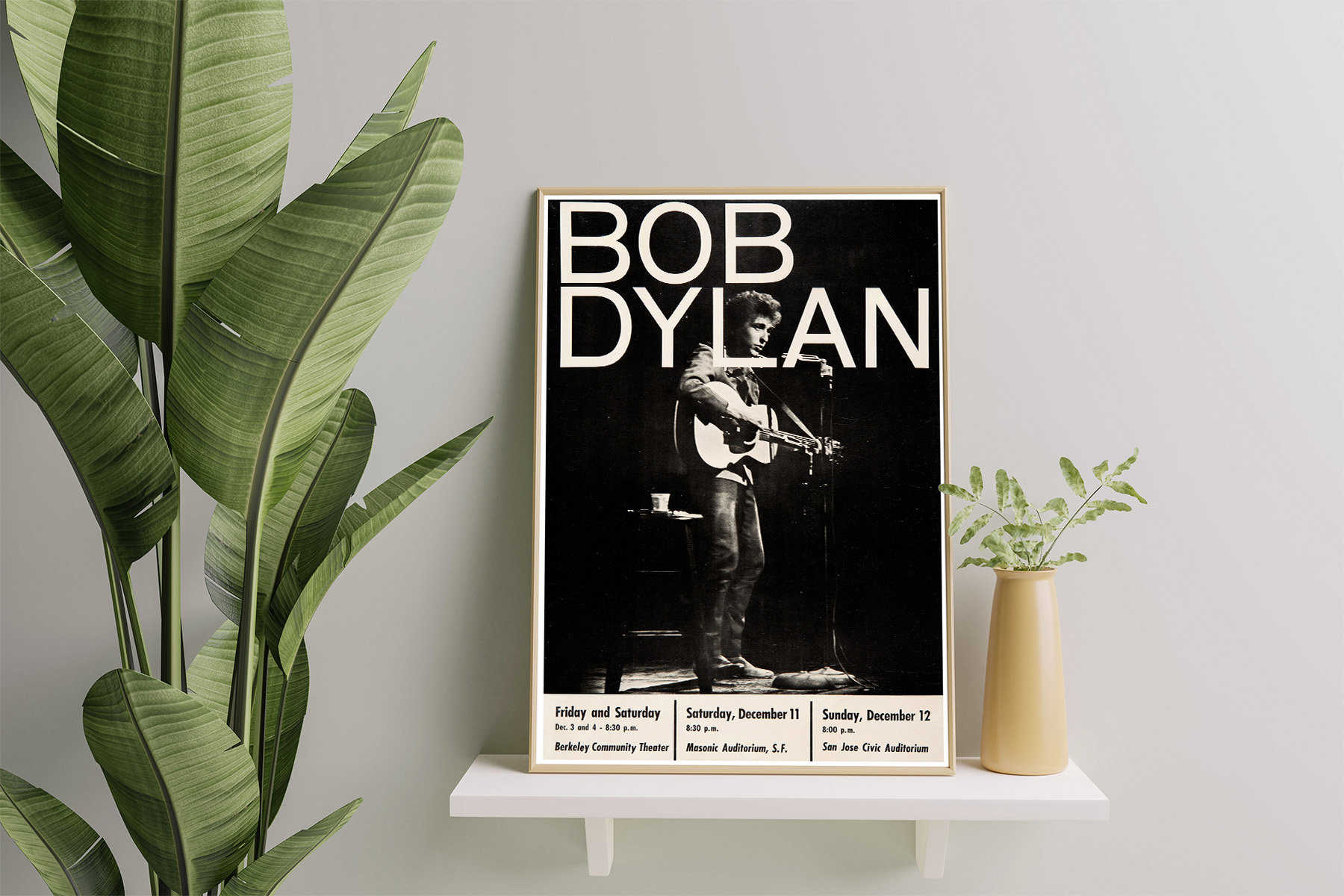 Bob Dylan Concert Poster-canvas Poster-wall Decor - Etsy