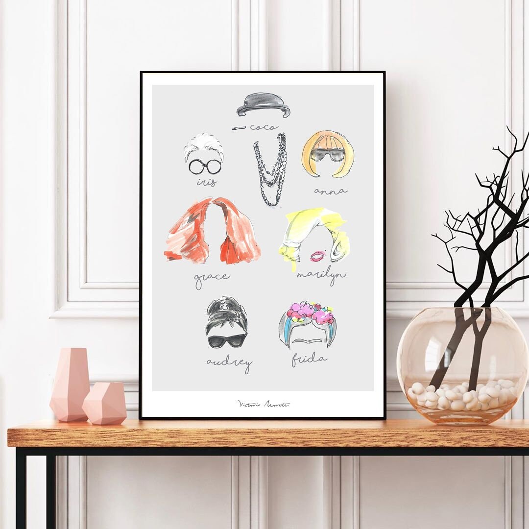 Fashion Icons by Victoria Morete Illustrator-digital Download – Instant ...