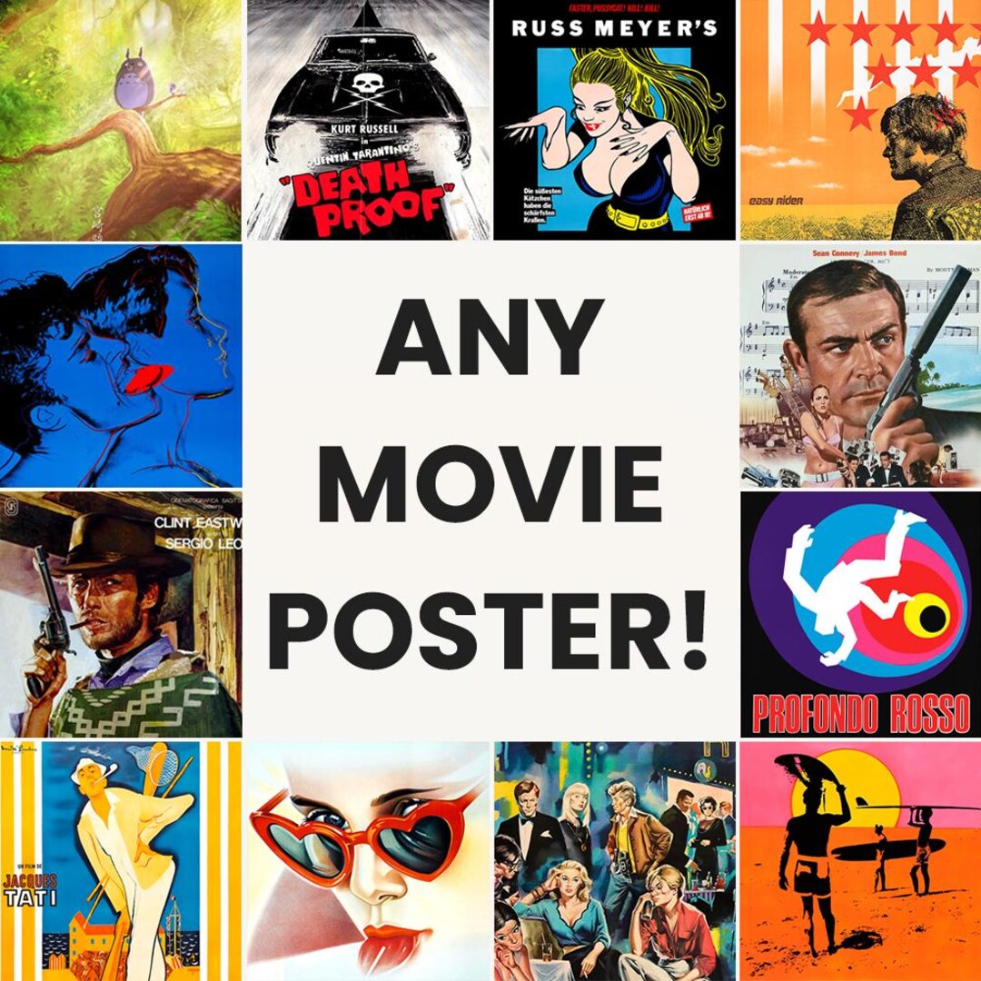Classic and Modern Movie Posters -choose One- Send a Message- Movie ...