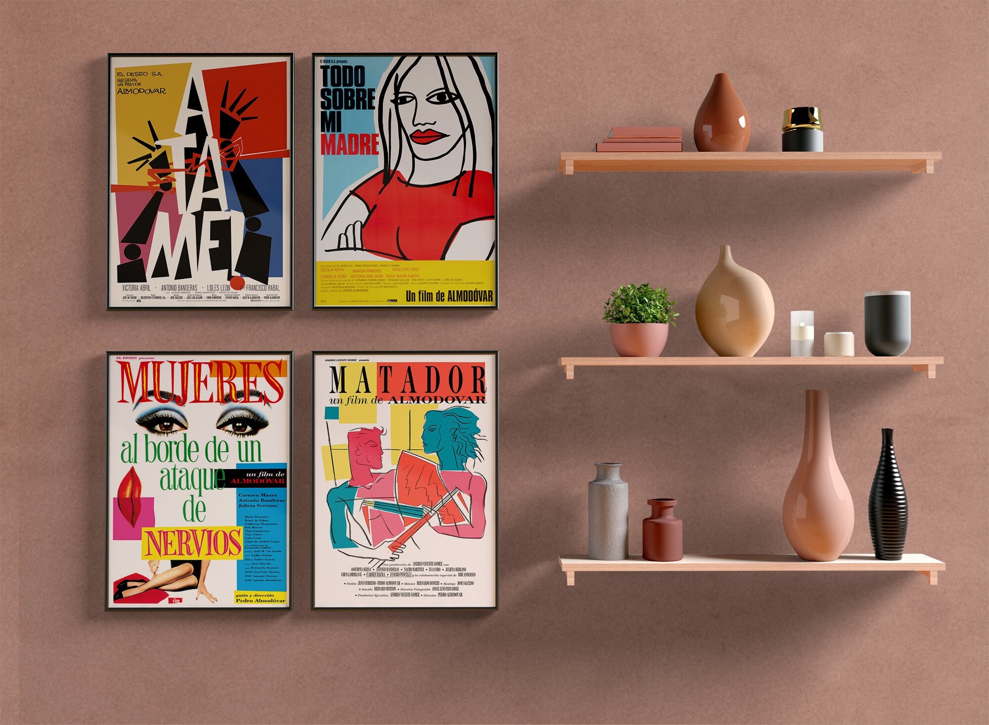 Cinema- Almodovar Set Movie Poster - Pedro Almodovar Movie Poster ...