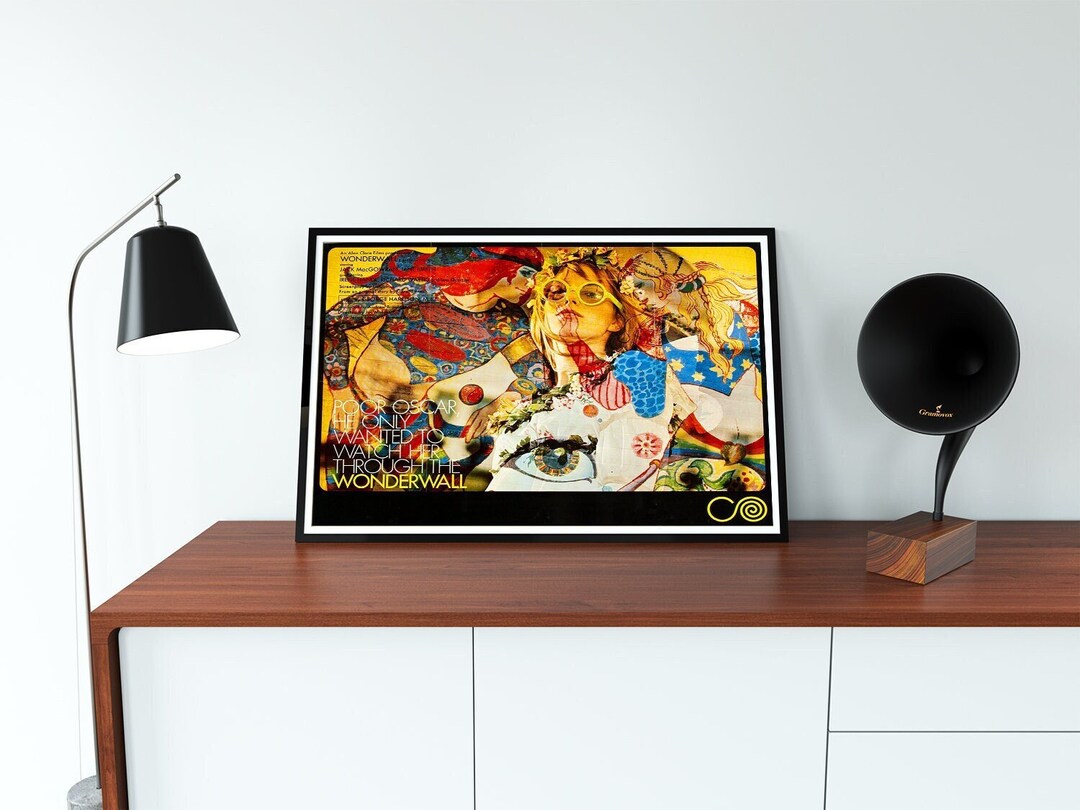 Cinema Poster- Wonderwall by Jane Birkin - Deco Wall- Digital Download ...