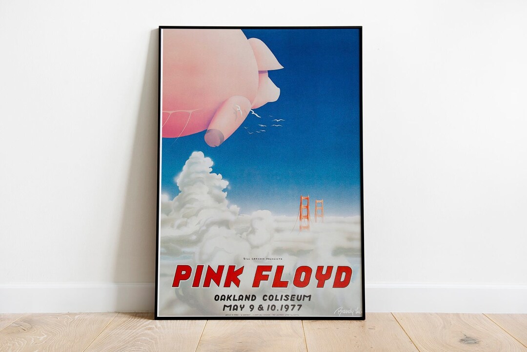 Concert Poster- Pink Floyd-oakland Coliseum Concert- Canvas Poster ...