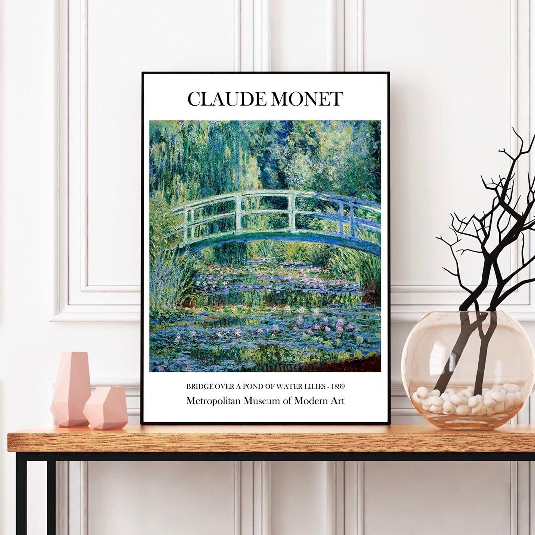 Monet Water Lilies Museum Poster - Impressionist Art Exhibition ...